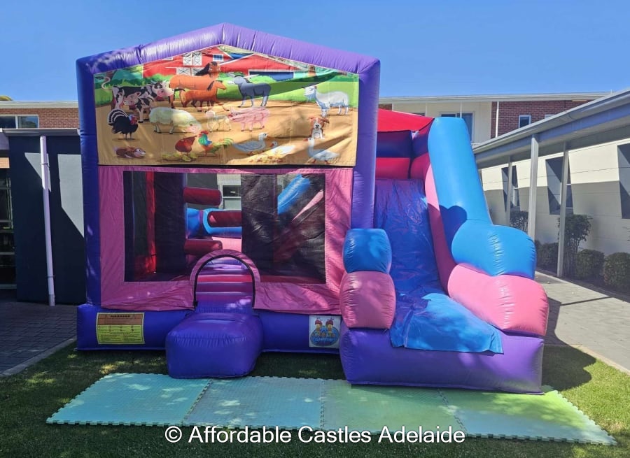 Farm Jumping Castle Combo GC5 - Jumping Castle Hire in Adelaide ...