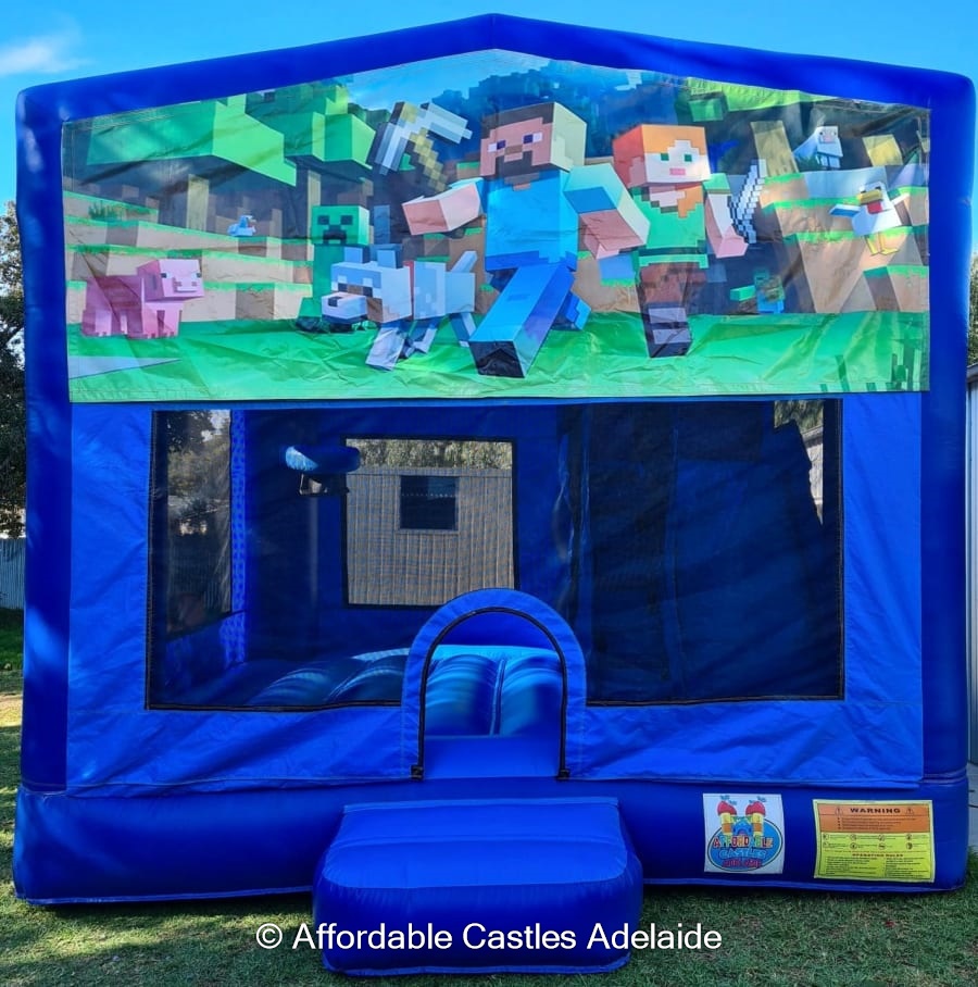 Minecraft Jumping Castle UC4 - Jumping Castle Hire in Adelaide ...