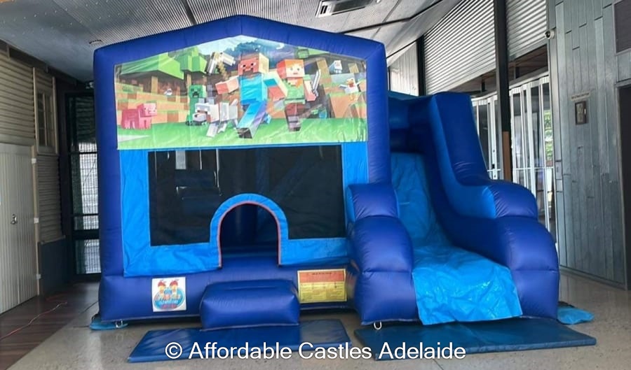 Minecraft Jumping Castle UC5 - Jumping Castle Hire in Adelaide ...