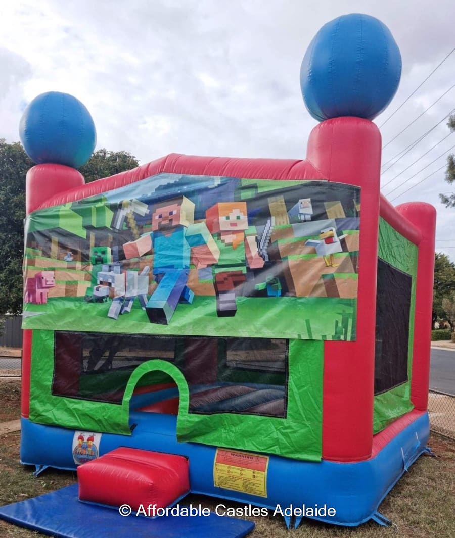 Minecraft Jumping Castle B44 - Jumping Castle Hire in Adelaide ...