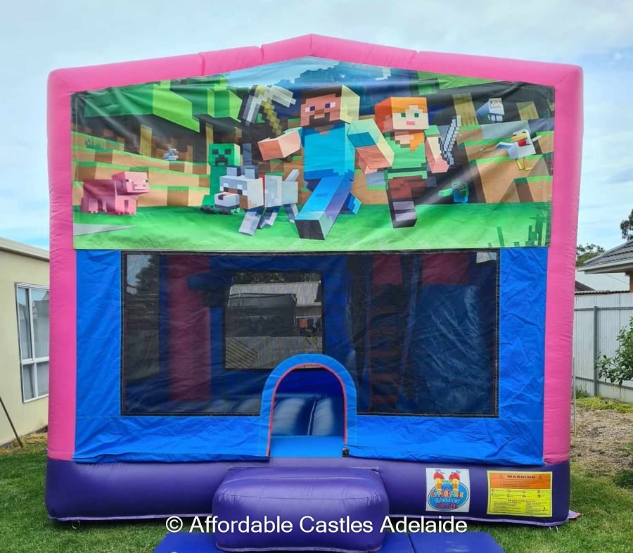 Minecraft Jumping Castle GC4 - Jumping Castle Hire in Adelaide ...