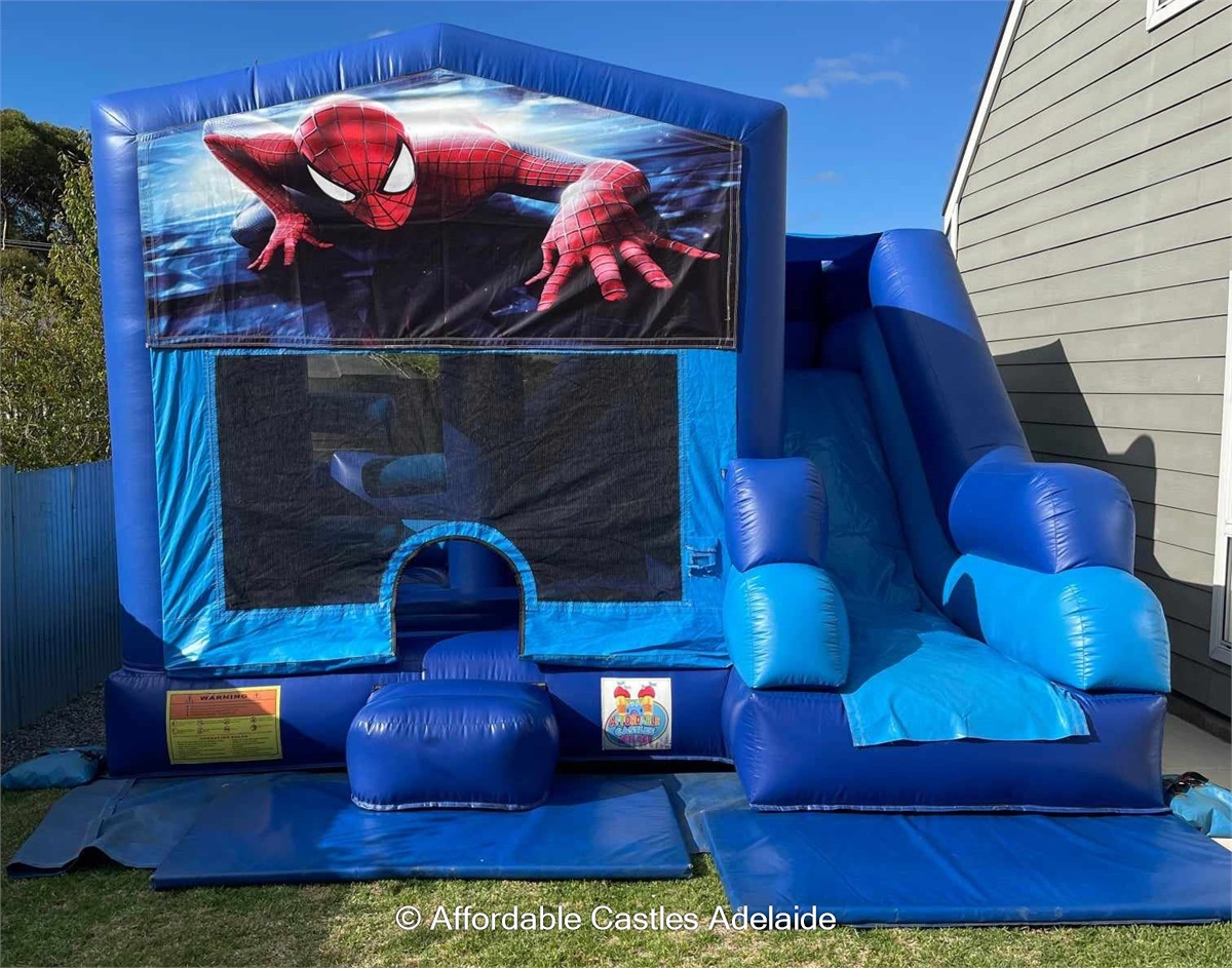 Spider Man Jumping Castle UC5 - Jumping Castle Hire in Adelaide ...